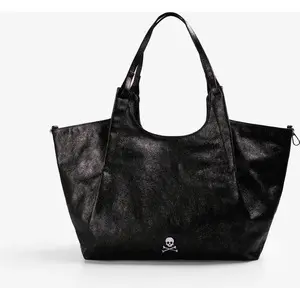 SCALPERS Cotton Shopper Bag With Glitter Finish