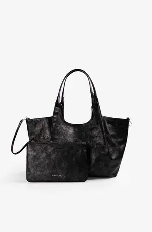 SCALPERS Cotton Shopper Bag With Glitter Finish