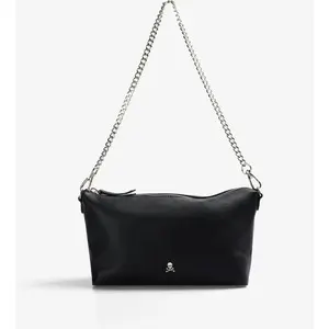 SCALPERS Leather Bag With Detachable Chain Strap