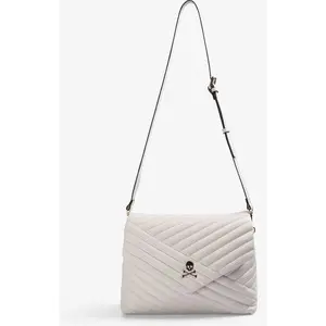 SCALPERS Leather Shoulder Bag - Ecru