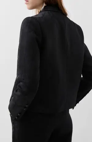 SCALPERS Jac Asian Jacquard Blazer - Black