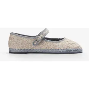 SCALPERS Rustic Strap Slipper - Silver