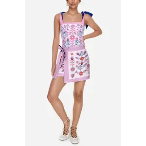 JESSIE ZHAO NEW YORK Swim Cover Up Skirt- Garden - Pink