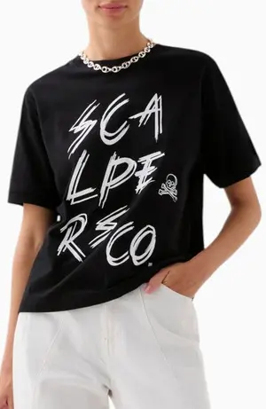 SCALPERS Name Sign Tee - Black