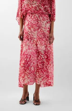 SCALPERS Printed Midi Skirt