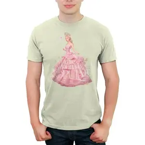 WICKED Glinda You're Gonna Be Popular Short Sleeve Graphic T-shirt - Beige