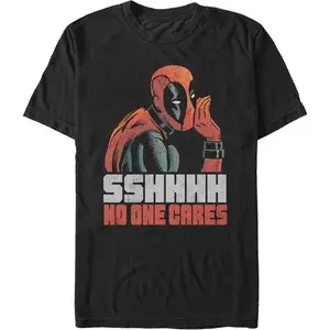 MARVEL Deadpool No One Cares Graphic Tee - Black