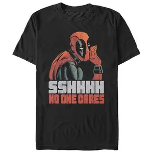 MARVEL Deadpool No One Cares Short Sleeve Graphic T-shirt