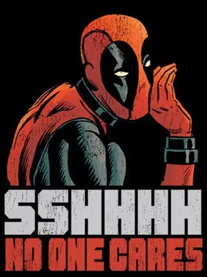 MARVEL Deadpool No One Cares Short Sleeve Graphic T-shirt