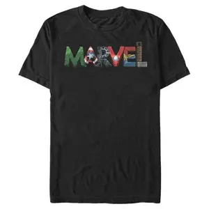 MARVEL Logo Hero Font Short Sleeve Graphic T-shirt