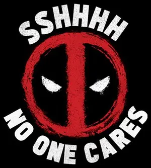MARVEL Deadpool Sshhhh... No One Cares Graphic T-shirt