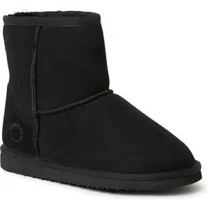 DEARFOAMS Fireside Rosebery Genuine Shearling Pull-on Boots - Black