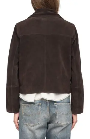 Zadig&Voltaire Lessa Suede Jacket - Dark Chocolate