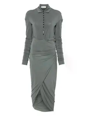 Alberta Ferretti Draped Jersey Dress