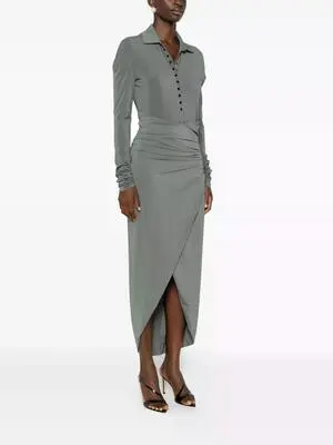 Alberta Ferretti Draped Jersey Dress