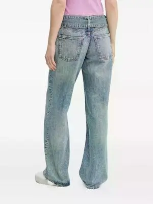 Hugo Belted Flared-leg Jeans