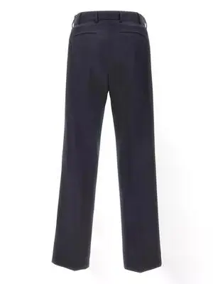 PT TORINO Single-pleat Wool Trousers - Blue