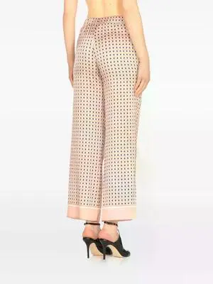 KANGRA Geometric-pattern Straight Trousers
