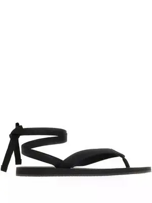 THE ROW Flat Sandals With Ribbon Fastening
