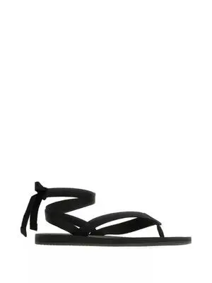 THE ROW Flat Sandals With Ribbon Fastening