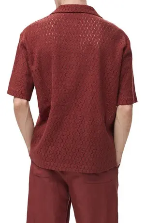 Mango Open Stitch Knit Shirt