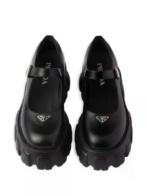 Prada Logo-detail Leather Pumps