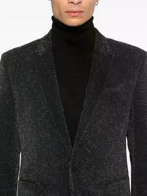 REVERES 1949 Lurex-detail Single-breasted Blazer