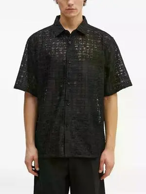PLEASURES Lace-grid Shirt
