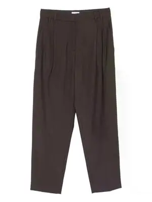 Brunello Cucinelli Pleated Wool Straight Trousers