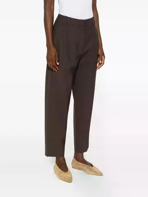Brunello Cucinelli Pleated Wool Straight Trousers