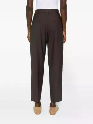 Brunello Cucinelli Pleated Wool Straight Trousers