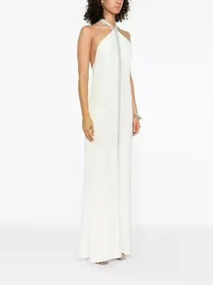 TALLER MARMO Halter-neck Embellished Maxi Dress