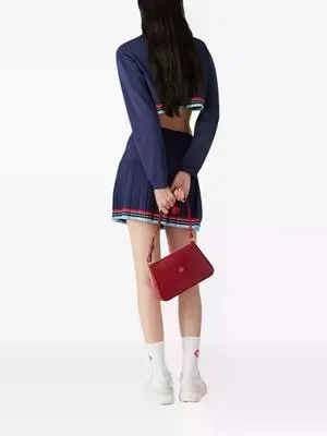 Casablanca Logo-embroidered Cropped Top