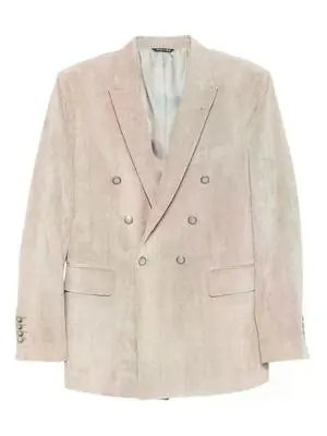 REVERES 1949 Corduroy Double-breasted Jacket - Neutrals