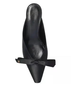 Balenciaga Bow-detail Pointed-toe Mules - Black