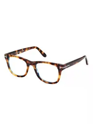 TOM FORD Tortoiseshell Square-frame Glasses - Brown