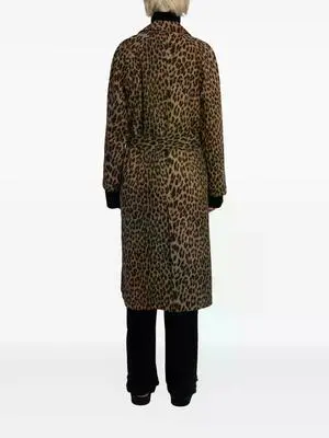 Zadig&Voltaire Leopard Print Belted Coat