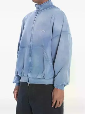 Balenciaga Logo-embroidered Zip-up Jacket