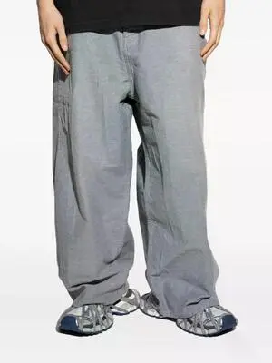 Balenciaga Trompe L'oeil Logo-embroidered Trousers