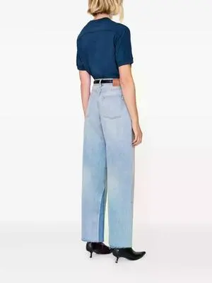 ANINE BING Jaylin Logo-print T-shirt - Blue