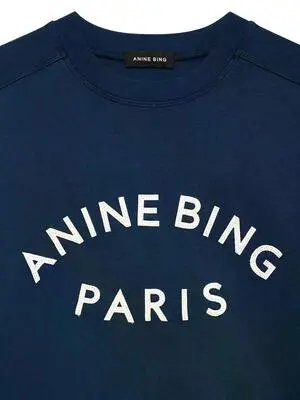 ANINE BING Jaylin Logo-print T-shirt - Blue