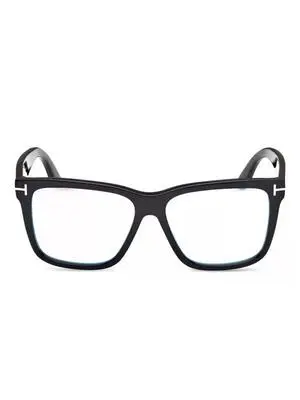 TOM FORD Square-frame Clip-on Glasses - Black