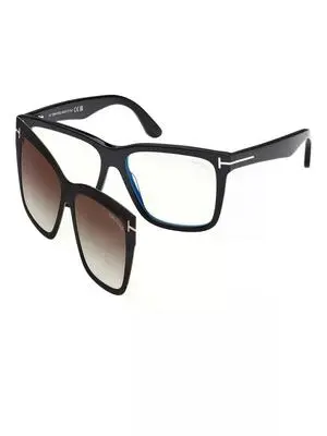 TOM FORD Square-frame Clip-on Glasses
