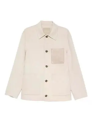YVES SALOMON Patch-pocket Buttoned Shirt Jacket