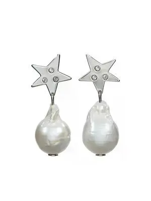 Tory Burch Star-pearl Drop Earrings - 056