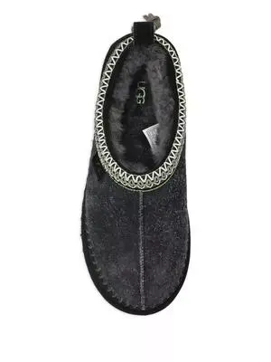 UGG Braided-trim Sheepskin Slippers - Black