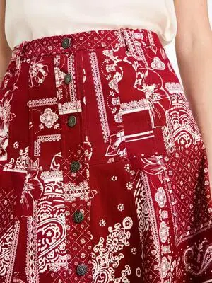 Cinq À Sept Paisley-print Pleated Skirt