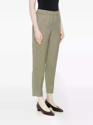 Peserico Elastic-waist Embellished Trousers - Green