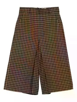 Saint Laurent Gingham-check Culottes