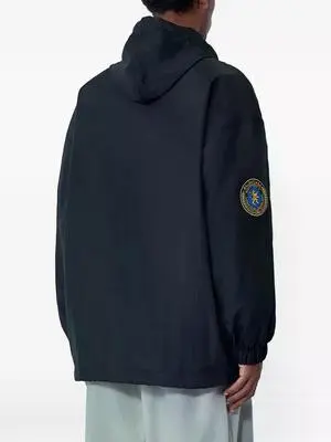 Balenciaga Hooded Logo-embroidered Jacket